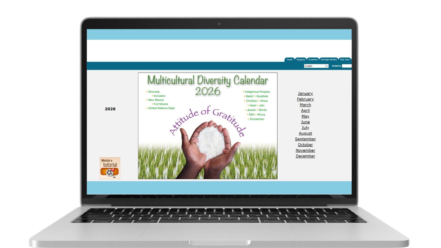 Clone of Electronic Diversity Calendar Features - Diversity Calendar ...